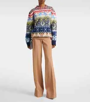 Stella McCartney Fair Isle Intarsia Wool Sweater