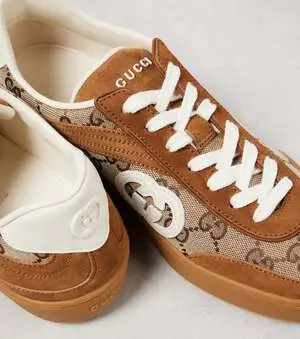 Gucci Interlocking G Gg Canvas Sneakers - Brown