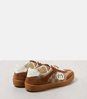 Gucci Interlocking G Gg Canvas Sneakers - Brown