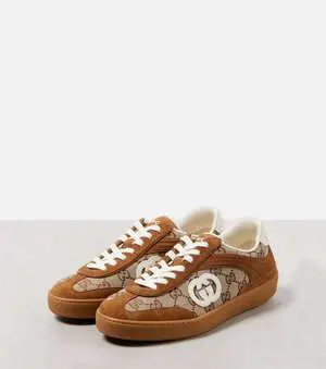 Gucci Interlocking G Gg Canvas Sneakers - Brown