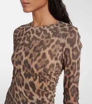 Stella McCartney Leopard-print Midi Dress