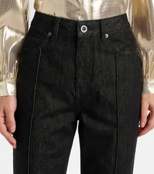 SELF-PORTRAIT High-rise Flared Jeans