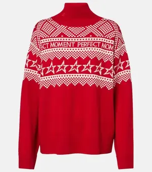 Perfect Moment Intarsia Wool Sweater
