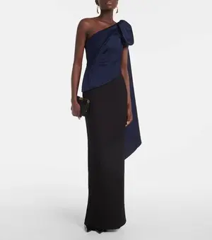 Roland Mouret Bow-detail Draped Gown