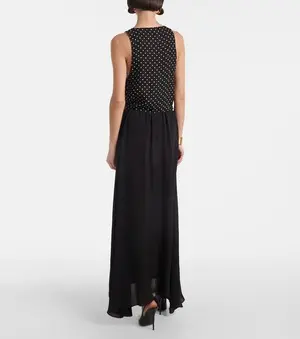 Wardrobe.NYC Flared Maxi Silk Skirt