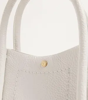 Harrods Pebbled Leather Rope Tote Bag