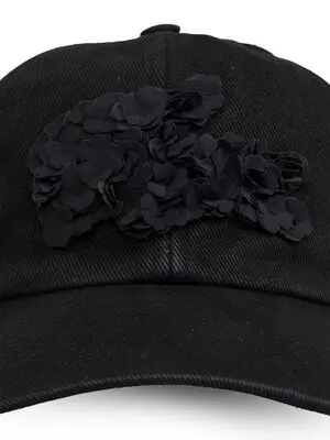 Lacoste X Lemarié Floral-appliqué Cap
