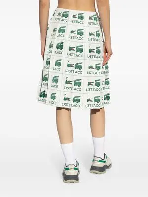 Lacoste Embroidered Pleated Skirt