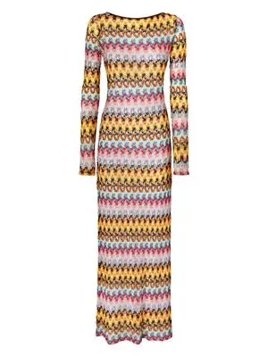 Missoni Zigzag-woven Maxi Dress - Yellow