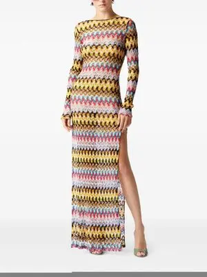 Missoni Zigzag-woven Maxi Dress - Yellow