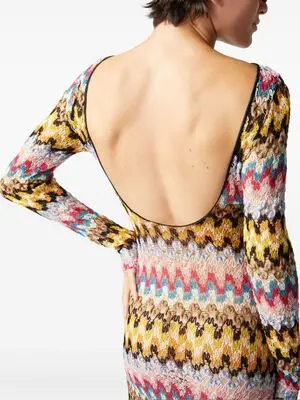 Missoni Zigzag-woven Maxi Dress - Yellow
