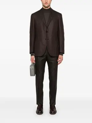 Corneliani Single-breasted Blazer - Brown