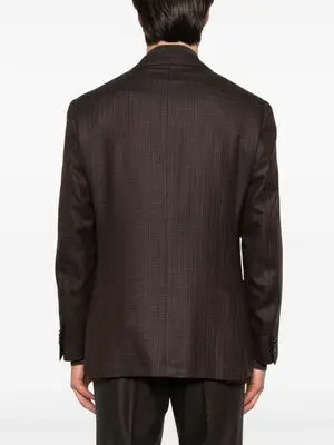 Corneliani Single-breasted Blazer - Brown