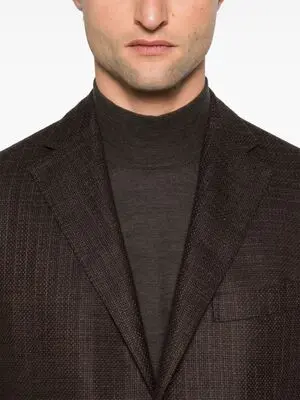 Corneliani Single-breasted Blazer - Brown
