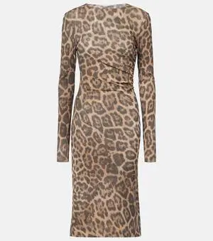 Stella McCartney Leopard-print Midi Dress