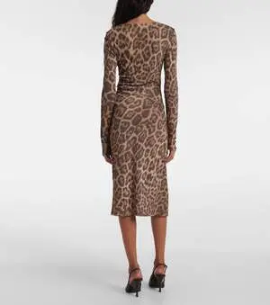 Stella McCartney Leopard-print Midi Dress