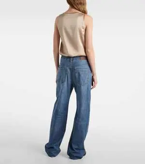 Brunello Cucinelli Mid-rise Straight Leg Jeans - Blue