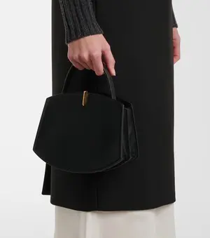 Savette Florence Leather Tote Bag - Black