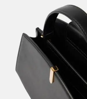 Savette Florence Leather Tote Bag - Black
