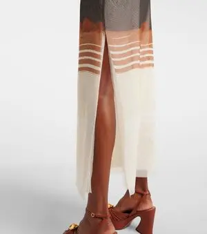 SIR. Breeze Bandeau Striped Maxi Skirt - Multicoloured