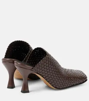 SOULIERS MARTINEZ Jacinta Woven Leather Mules
