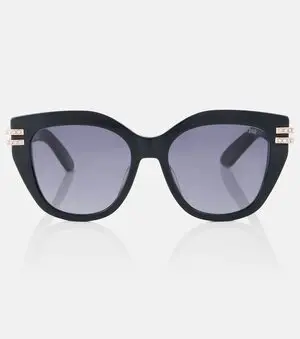 Dior Cdior B4i Butterfly Embellished Sunglasses - Black
