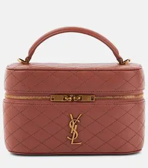 Saint Laurent Saint Laurent Gaby Quilted Leather Vanity Bag Pink