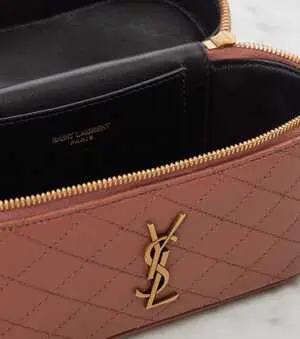 Saint Laurent Gaby Quilted Leather Vanity Bag