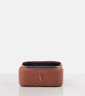 Saint Laurent Gaby Quilted Leather Vanity Bag
