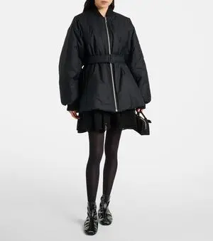Alaïa Faux Patent Leather Ankle Boots