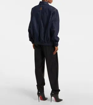 Magda Butrym Oversized Denim Bomber Jacket