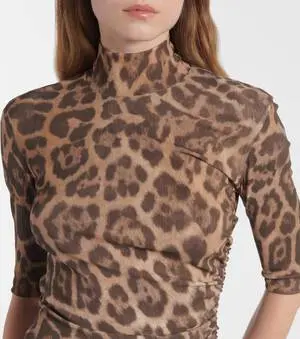 Stella McCartney Leopard-print Top - Multicoloured