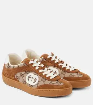 Gucci Interlocking G Gg Canvas Sneakers - Brown