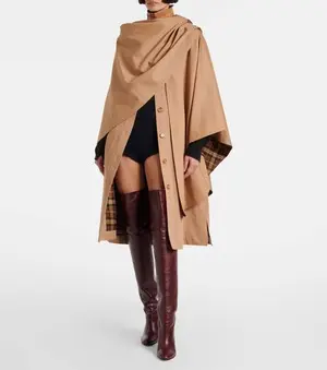 Chloé Cotton Gabardine Cape