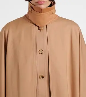 Chloé Cotton Gabardine Cape