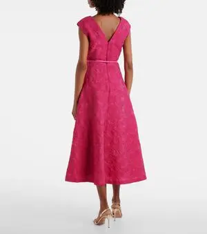 Max Mara Valdese Belted Midi Dress