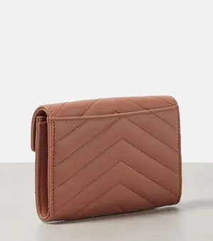 Saint Laurent Cassandre Quilted Leather Wallet