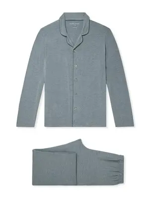 Derek Rose Derek Rose - Marlowe 1 Stretch-Micro Modal Jersey Pyjama Set - Men - Gray - M Blue