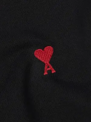 AMI Paris Slim-fit Logo-embroidered Merino Wool Cardigan