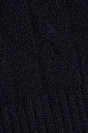 FRAME Cable-knit Cashmere Sweater - Navy