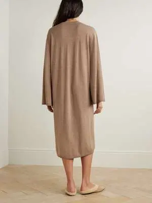 TOTEME Wool Midi Dress - Camel