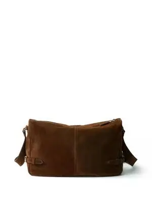 Prada Suede Shoulder Bag - Brown