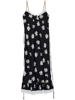 Moschino Daisy-print Midi Dress