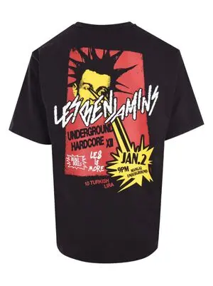 LES BENJAMINS Graphic-print T-shirt - Black
