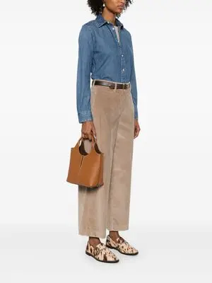 TOD'S Mini Leather Tote - Brown
