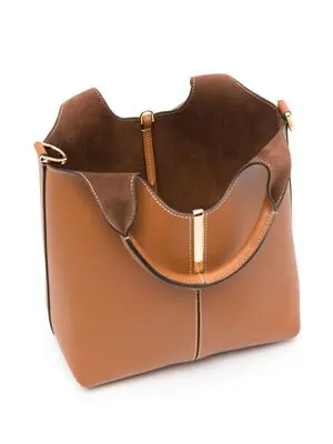 TOD'S Mini Leather Tote - Brown