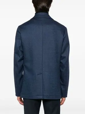 Corneliani Striped Pea Coat