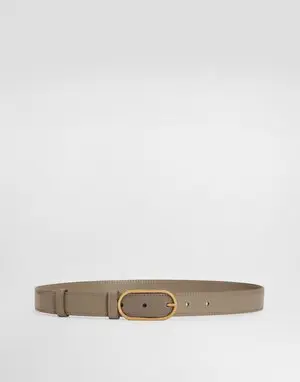 Dolce & Gabbana Calfskin Belt - Beige