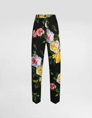 Dolce & Gabbana Peonie and Roses Print Pants