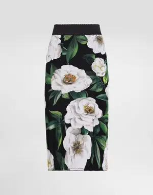 Dolce & Gabbana Gardenia Pencil Skirt - Print